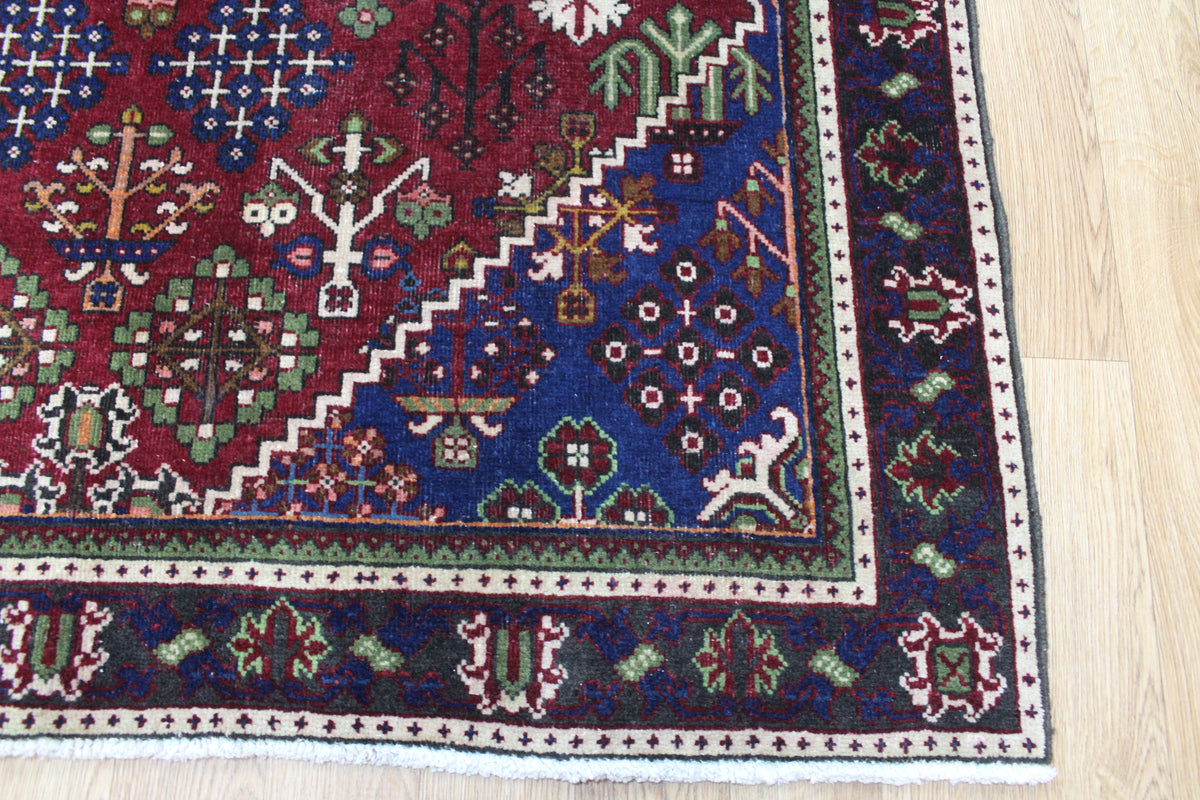 ANTIQUE JOSHAGHAN VILLAGE RUG WITH TRADITIONAL SHRUB DESIGN 220 x 133 ...